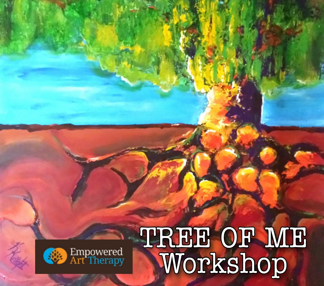 Empowered Art Therapy Tree Of Me Workshop Logo - Kindred Art Space