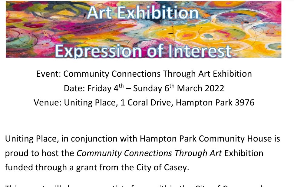 Community Connections Through Art Exhibition - Kindred Art Space